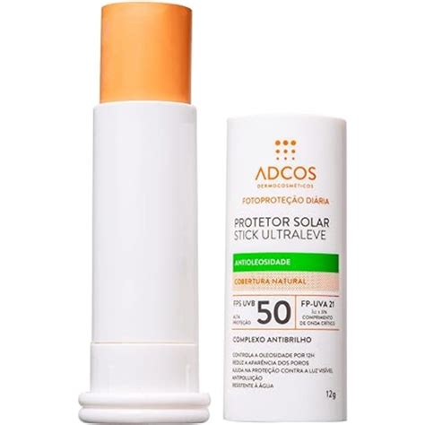 Adcos Fotoproteção Diária Stick Ultraleve FPS Nude Protetor Solar