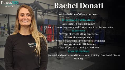 Rachel Donati Fitness 500 Club