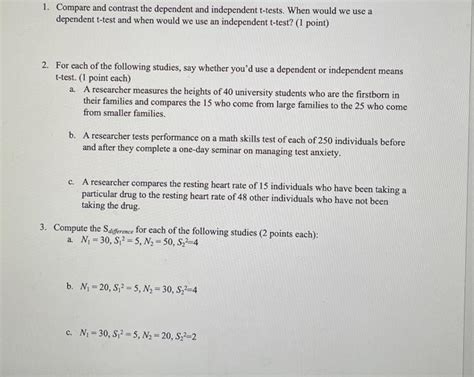 Solved Compare And Contrast The Dependent And Independent Chegg