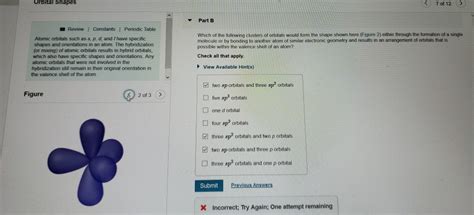 Solved Orbital Shapes 7 Of 12 Part B Review 1 Constants I Chegg Com