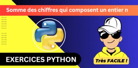 Solution Exercice 31 Calcul De La Somme Des Carrées Des Chiffres Dun Entier En Python Très
