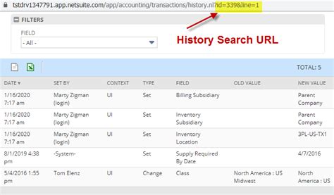 Reviewing Netsuite System Notes For Field Value Changes