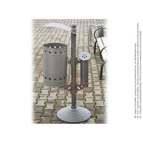 Coș Gunoi Metalic de Exterior URBAN 1CST KroneMag KroneMag