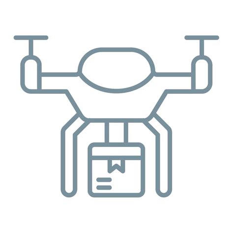 Premium Vector Drone Delivery Icon