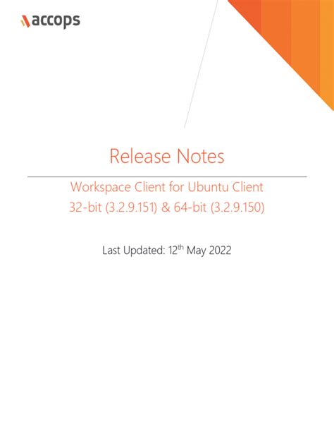 Workspace Linux Client 329150 329151 Releasenotes Pdf 64 Bit Computing Desktop