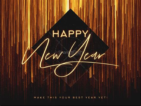 Happy New Year Church Powerpoint Clover Media