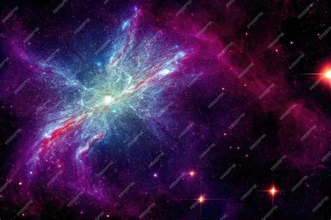 우주 배경 현실적인 별이 빛나는 밤 코스모스와 빛나는 별 은하수와 스타 더스트 컬러 은하 프리미엄 사진