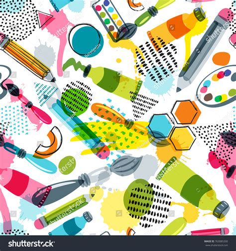 Art Materials Craft Design Creativity Vector Stock Vector Royalty Free