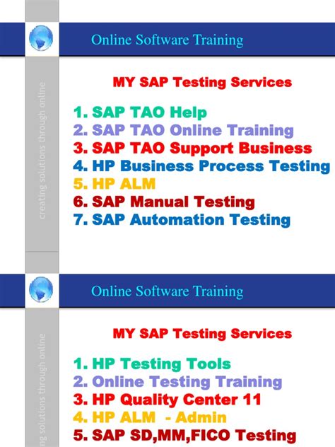 Sap Erp Testing Sap Automation Testing Hp Qtp 11 Hp Alm Pdf