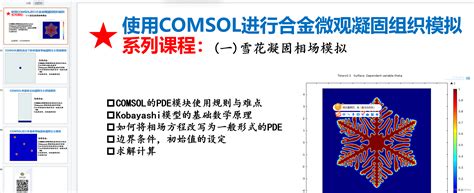 相场模拟——合金，金属凝固模型，各向异性枝晶生长karma 聚码科技