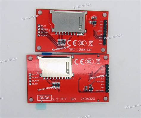 EDS TFT LCD Display LCM SPI SD Card Touch Size
