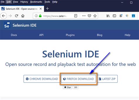 Install Launch Record And Playback Using Selenium Ide In Firefox