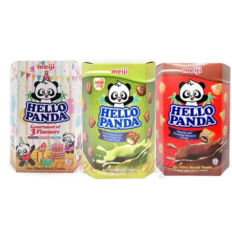 Meiji Hello Panda Assorted Cream Filled Biscuits 260gmeiji Hello Panda