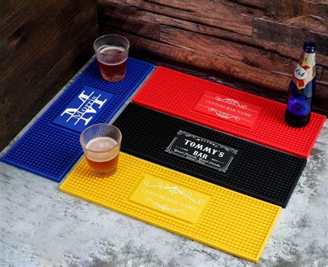 Bar Mat Personalized Bar Mat For Home Bar Coffee Bartender Mat Custom