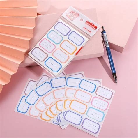 Subject Classification Name Tag Sticker Table Desk Stickers Nameplates Clothes Eur 192