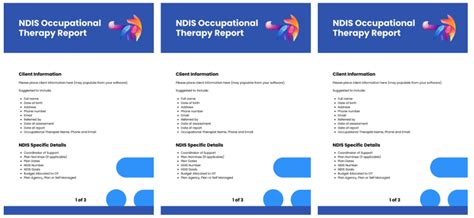 Ndis Occupational Therapy Report Template