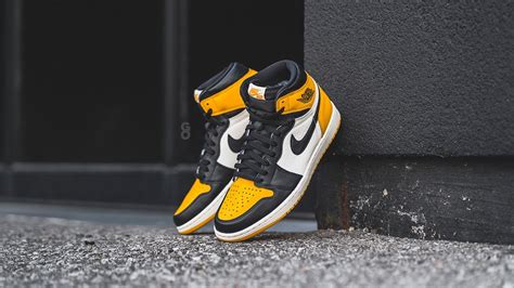 Air Jordan 1 Retro High OG Taxi Yellow Toe Review On Feet YouTube
