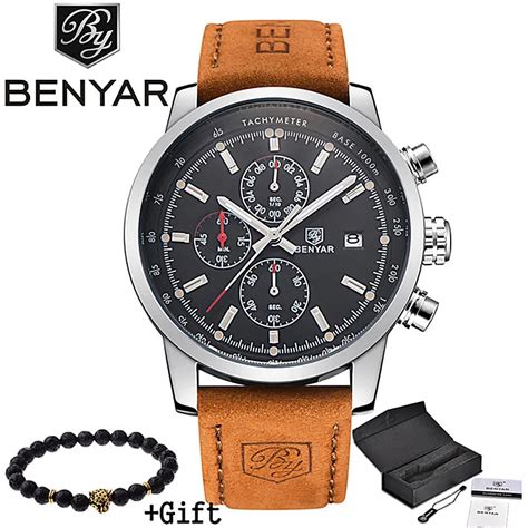 2017 BENYAR Watches Men Luxury Brand Quartz Watch Fashion Chronograph ...