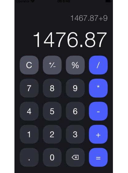 A Well Designed Adaptive Layout And MVC IOS Calculator App With