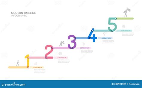Ladder Infographic 6 Steps To Success Growth Template Business Process