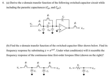 4 A Derive The Z Domain Transfer Function Of The Chegg