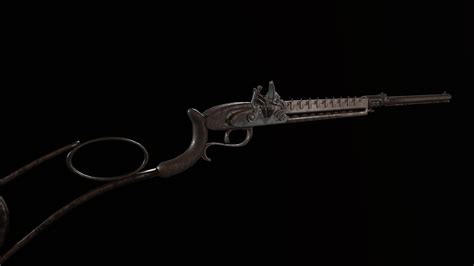 Flintlock Rifle 3d Models Blender Blend Download Free3d