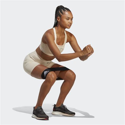 Adidas Sports Club Medium Support Bra Beige Adidas Lk