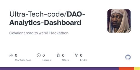 Github Ultra Tech Codedao Analytics Dashboard Covalent Road To Web3 Hackathon