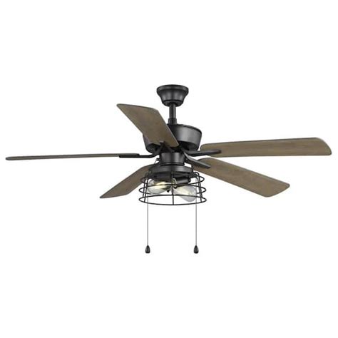 Home Decorators Collection Ellard II 52 In LED Indoor Matte Black