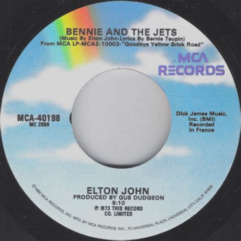 Elton John Bennie And The Jets 1980 Vinyl Discogs