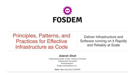 principles patterns and practices for effective infrastructure as