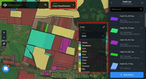Work With Crop Map Userguide On Crop Monitoring Eos