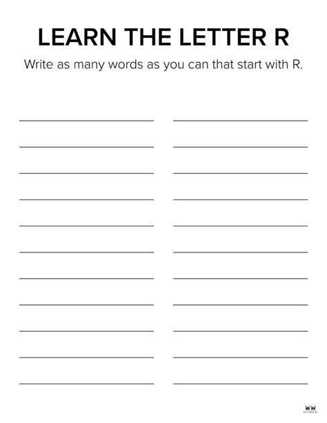 Letter R Worksheets 50 Free Printables Printabulk