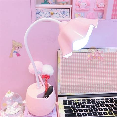 Kawaii Girl Desk Lamp Kawaii Room Decor Kawaii Bedroom Cute Bedroom
