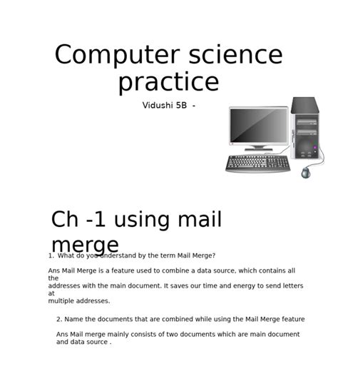 Computer Science Practice Pdf