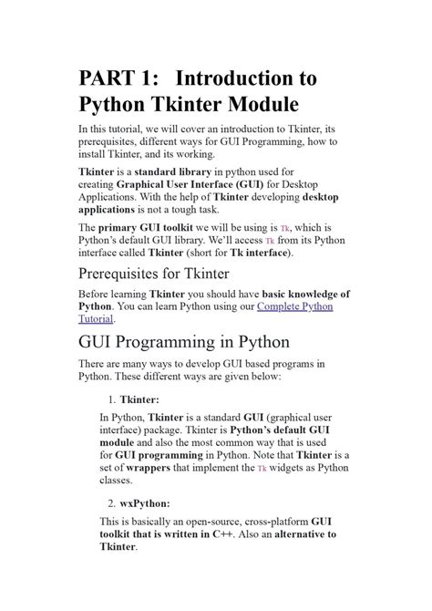 Tkinter Gui Projects With Python Pdf Guide Connect 4 Programming