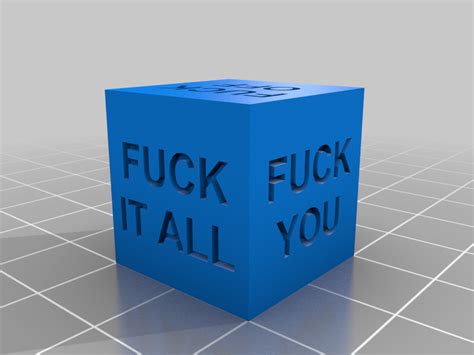 Free 3d File Aggressive Fing Test Cube 🔧・3d Print Design To Download・cults