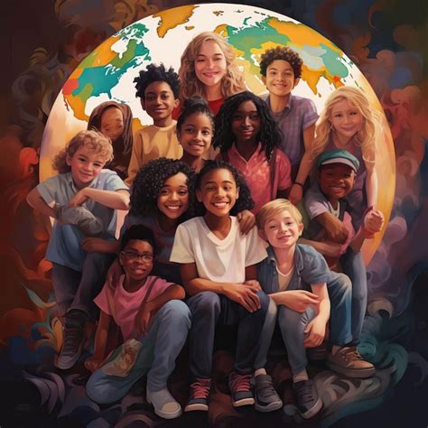 Premium Photo An Artwork Celebrating The Diversity Of Friendships In