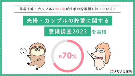 同居夫婦・カップルの約7割がパートナーの貯蓄額を知っている！お金の不安を解消するメディア「ナビナビ保険」が「夫婦・カップルの貯蓄に関する意識