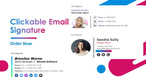 Create A Clickable Html Email Signature By Abdulahad2693 Fiverr