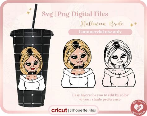 Chucky And Tiffany Svg Cricut Svg Clipart Layered Svg Etsy India