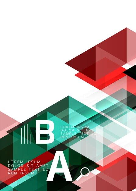 Triángulos Abstractos Y Líneas De Fondo Vectorial Vector Premium