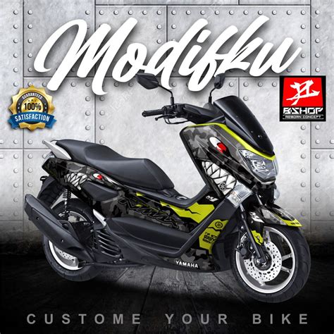 Jual Stiker Decal Full Body Yamaha Nmax Motif Shark Shopee Indonesia