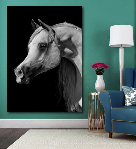 لوحة جدارية فنية بتصميم خيل C369 مؤسسة ابداع المتطورة للدعاية والاعلان