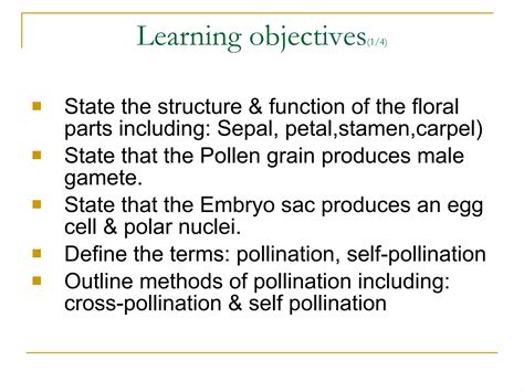 Sexual Reproduction In Plants Ppt