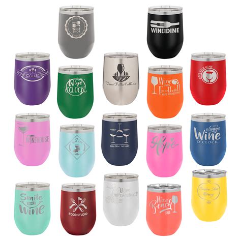 Stemless Wine Tumbler 12 Oz Kla Engraving