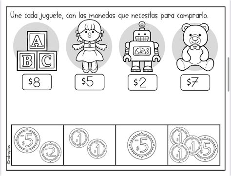 Pin de en Matemáticas Actividades de dinero Actividades gráficas Gráficos