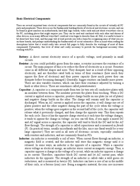 Pdf Basic Electrical Components Dokumen Tips