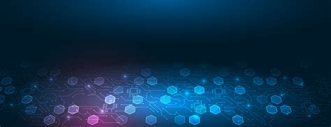 프리젠 테이션 또는 배너를위한 육각형 및 하이테크 요소가있는 기하학적 배경 의료 기술 또는 과학 디자인 분자 구조 추상적 배경 현대 기술 배경 0명에 대한 스톡 벡터 아트