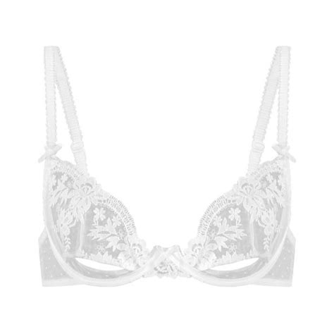 IEFIEL Femmes Soutien Gorge Dentelle Sexy Transparent Brassière Bra Top